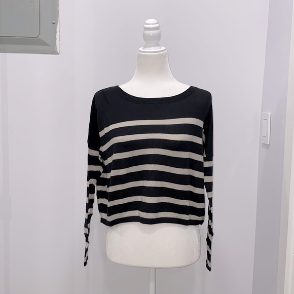 Express | Sweaters | Striped Crop Sweater | Poshmark